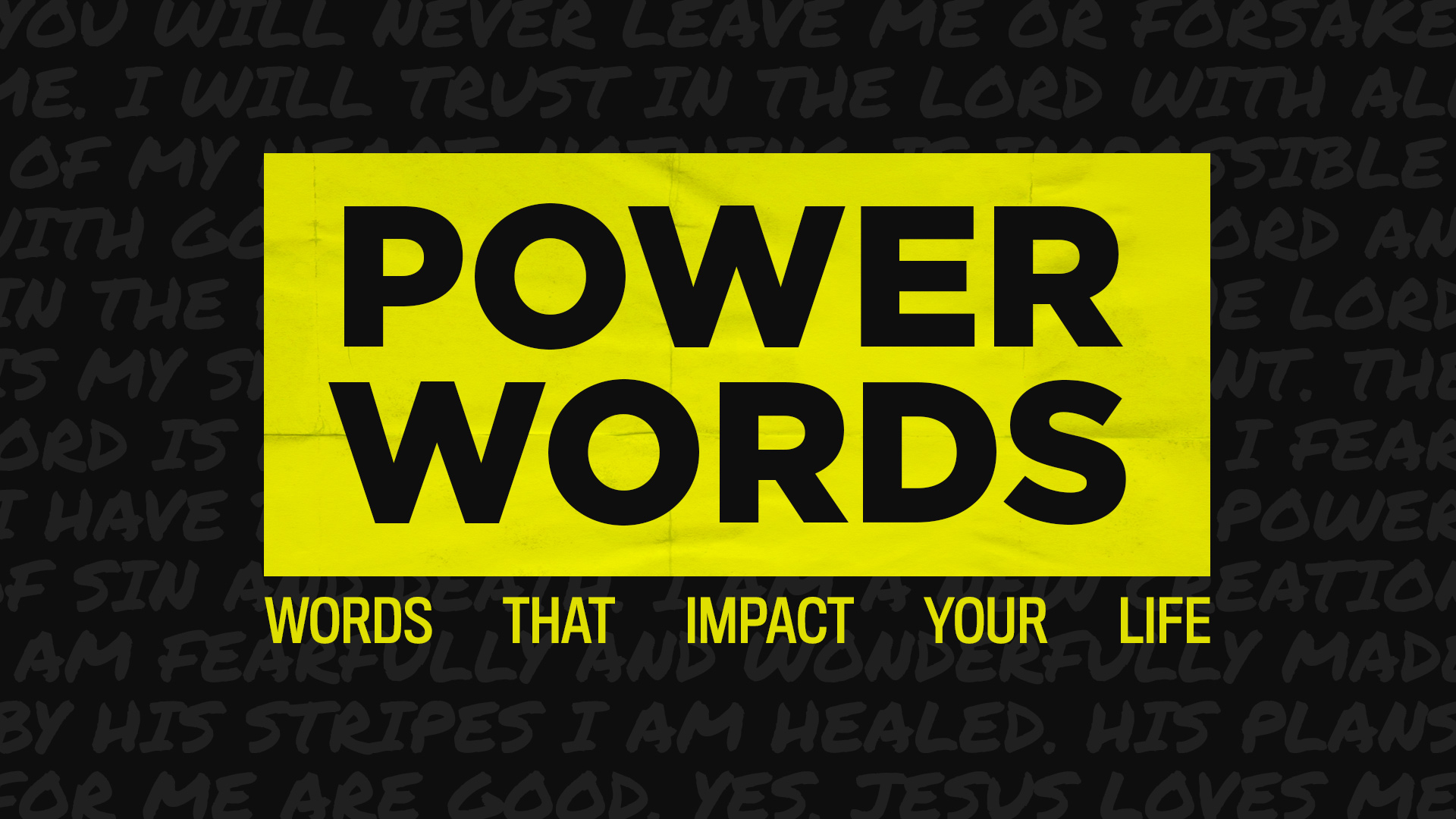 Power Words | The Ark Church | The Ark Church